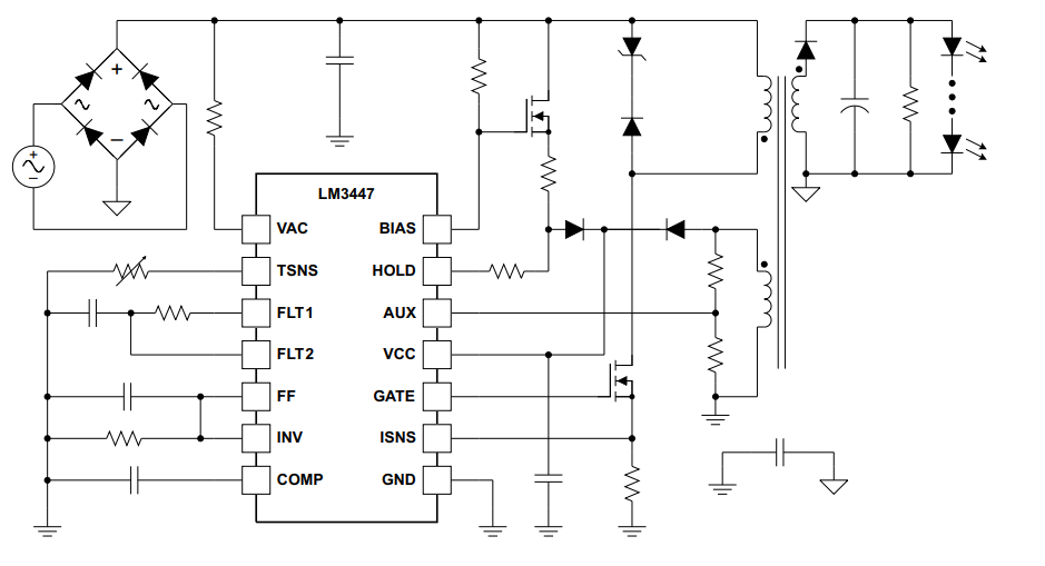 LM3447 PFC Flyback Controllers - TI | Mouser