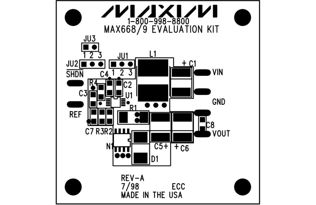 MAX668EVKIT Evaluation Kit - Analog Devices / Maxim Integrated | Mouser