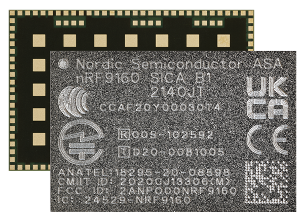 nRF9160 Cellular IoT System-in-Package - Nordic | Mouser