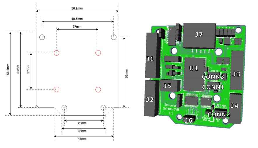 GYPRO®-EVB2 Gyroscope Evaluation Boards - TDK Tronics | Mouser
