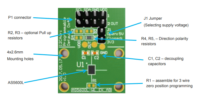 AS5600L Adapter Boards - ams OSRAM | Mouser
