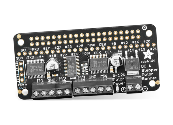 DC & Stepper Motor Bonnet for Raspberry Pi - Adafruit | Mouser