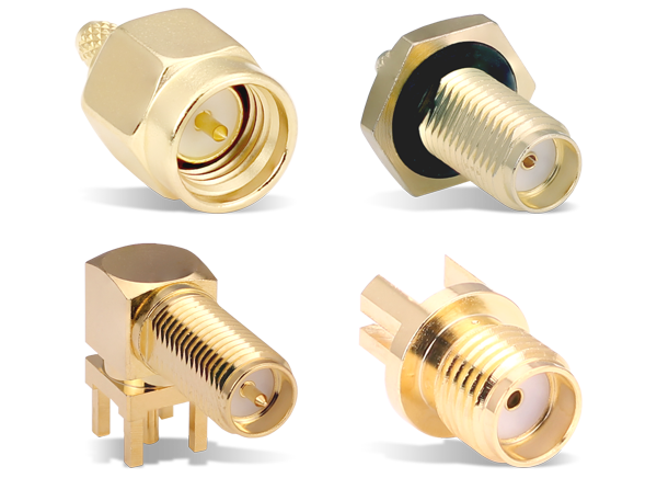 Gold-Plated SMA RF Connectors & Adapters - Linx | Mouser