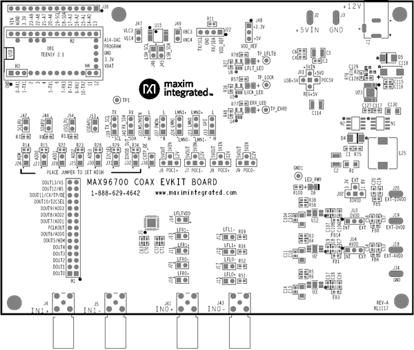 MAX96700COAXEVKIT Evaluation Kit - Maxim | Mouser