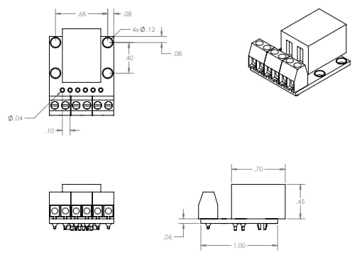 RJ11 Breakout Board - Gravitech | Mouser