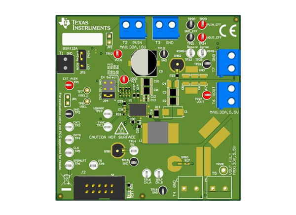 TPS546A24AEVM-1PH Converter Evaluation Module - TI | Mouser