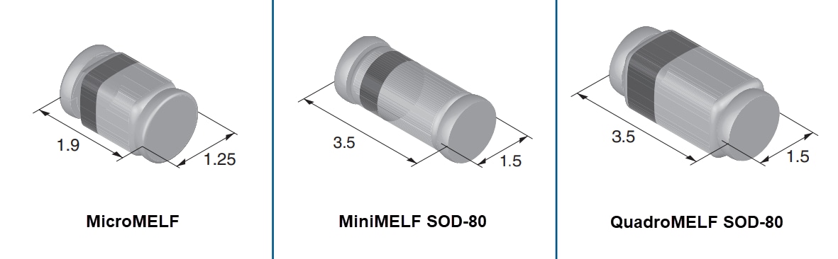 QuadroMELF Diodes - Vishay Semiconductors | Mouser