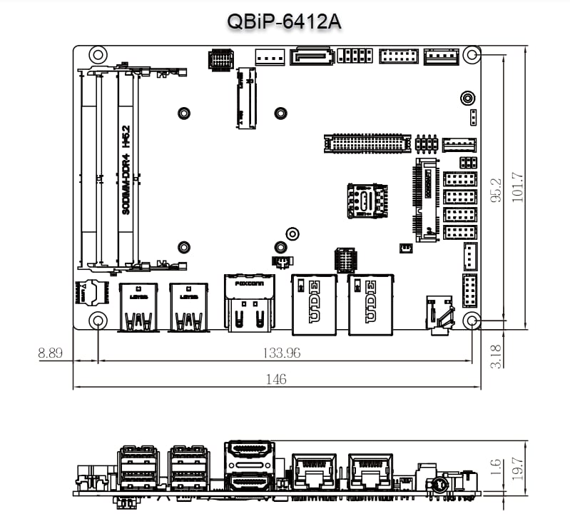 QBiP SubCompact Embedded Motherboards - GIGAIPC | Mouser