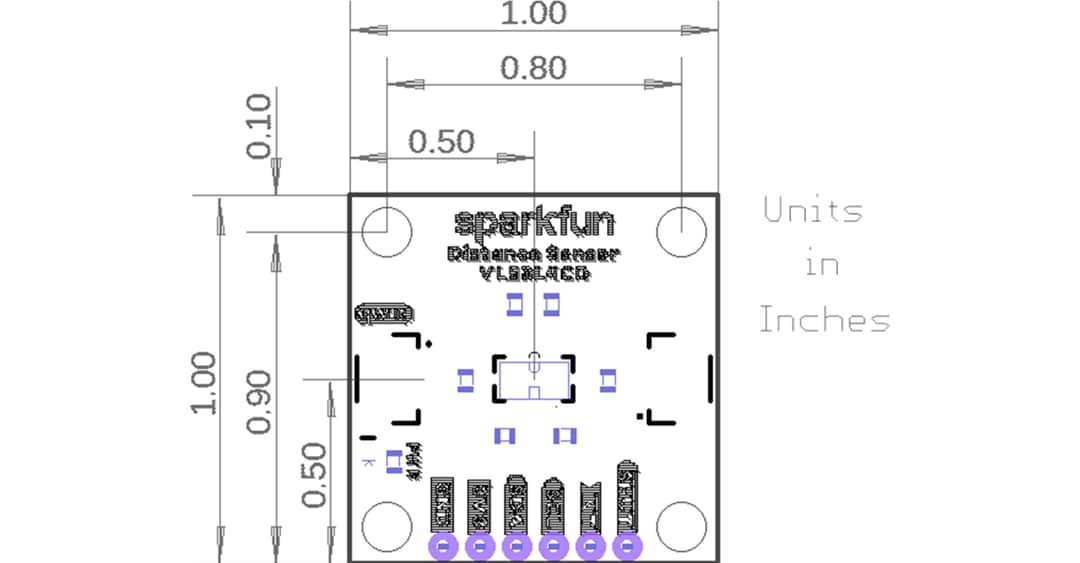 Qwiic VL53L4CD Distance Sensor (SEN-18993) - SparkFun | Mouser