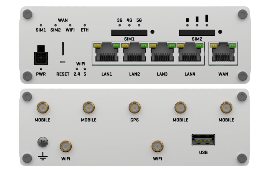 Industrial Router Wi-Fi 5G/4G LTE Dual SIM Teltonika RUTX50 - HugoTech ...