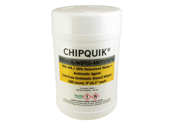 Stencil Wipes - Chip Quik | Mouser