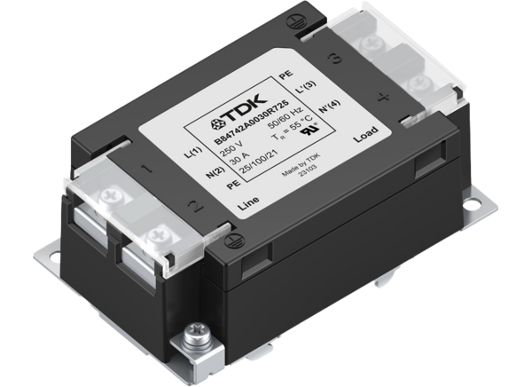 2-Line DIN Rail Power Line Filters - EPCOS / TDK | Mouser