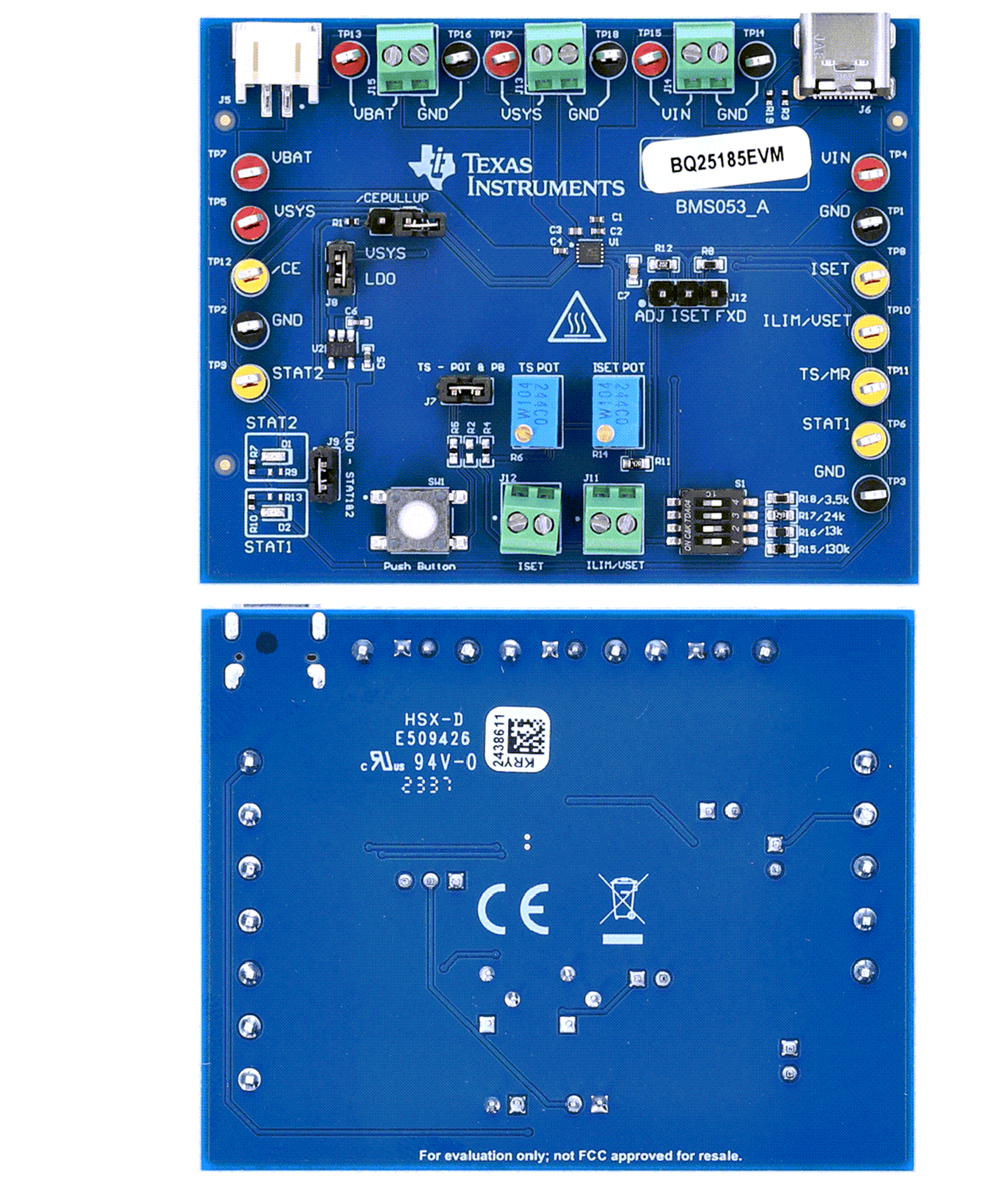 BQ25185EVM Evaluation Module - TI | Mouser